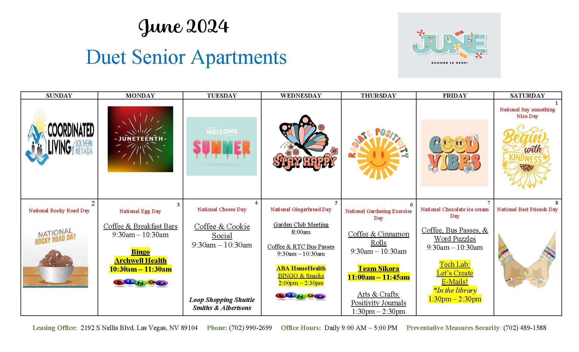 Monthly Calendar – Affordable housing & supportive services to senior ...